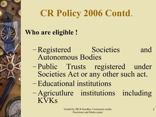 Community radio in india | PPT