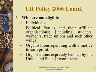 Community radio in india | PPT