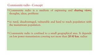 Community Radio Station- An effective tool to reach the rural community ...