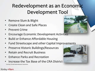 Community redevelopment areas and public infrastructure 070714 | PPT