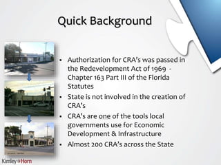 Community redevelopment areas and public infrastructure 070714 | PPT