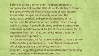 Community relations | PPTX