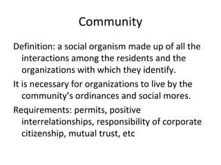 Community relations | PPT