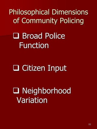Introduction to Comunity Relations & Community Policing | PDF