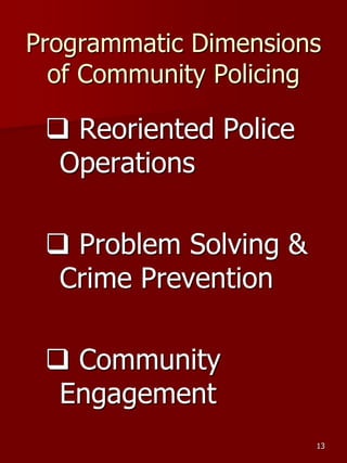 Introduction to Comunity Relations & Community Policing | PDF