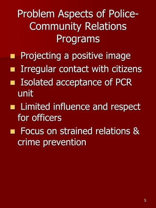 Introduction to Comunity Relations & Community Policing | PDF