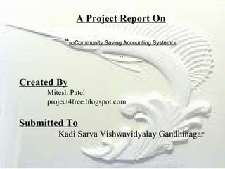 Community saving accounting_system | PPT