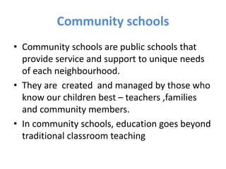 School organization COMMUNITY SCHOOLS.pptx