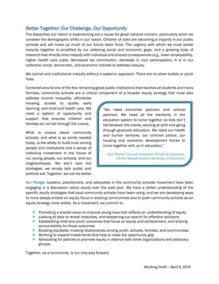 Community schools equity framework final working draft | PDF
