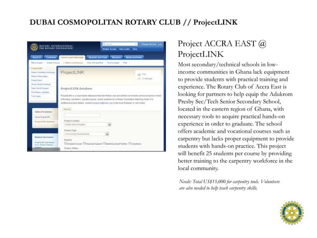 Community service: effective project goals | PPT