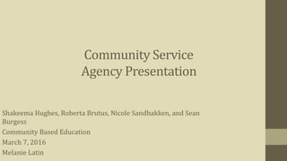 Community service | PPTX