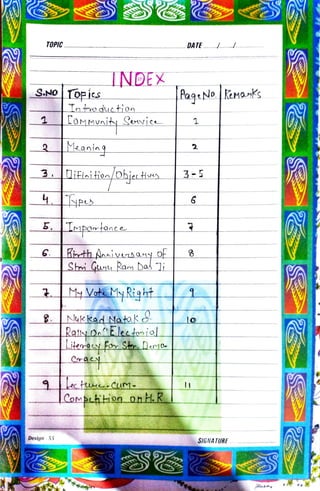 Community service | PDF