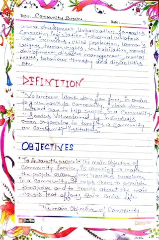 Community service | PDF