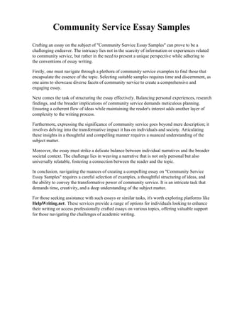 Community Service Essay Samples.pdf