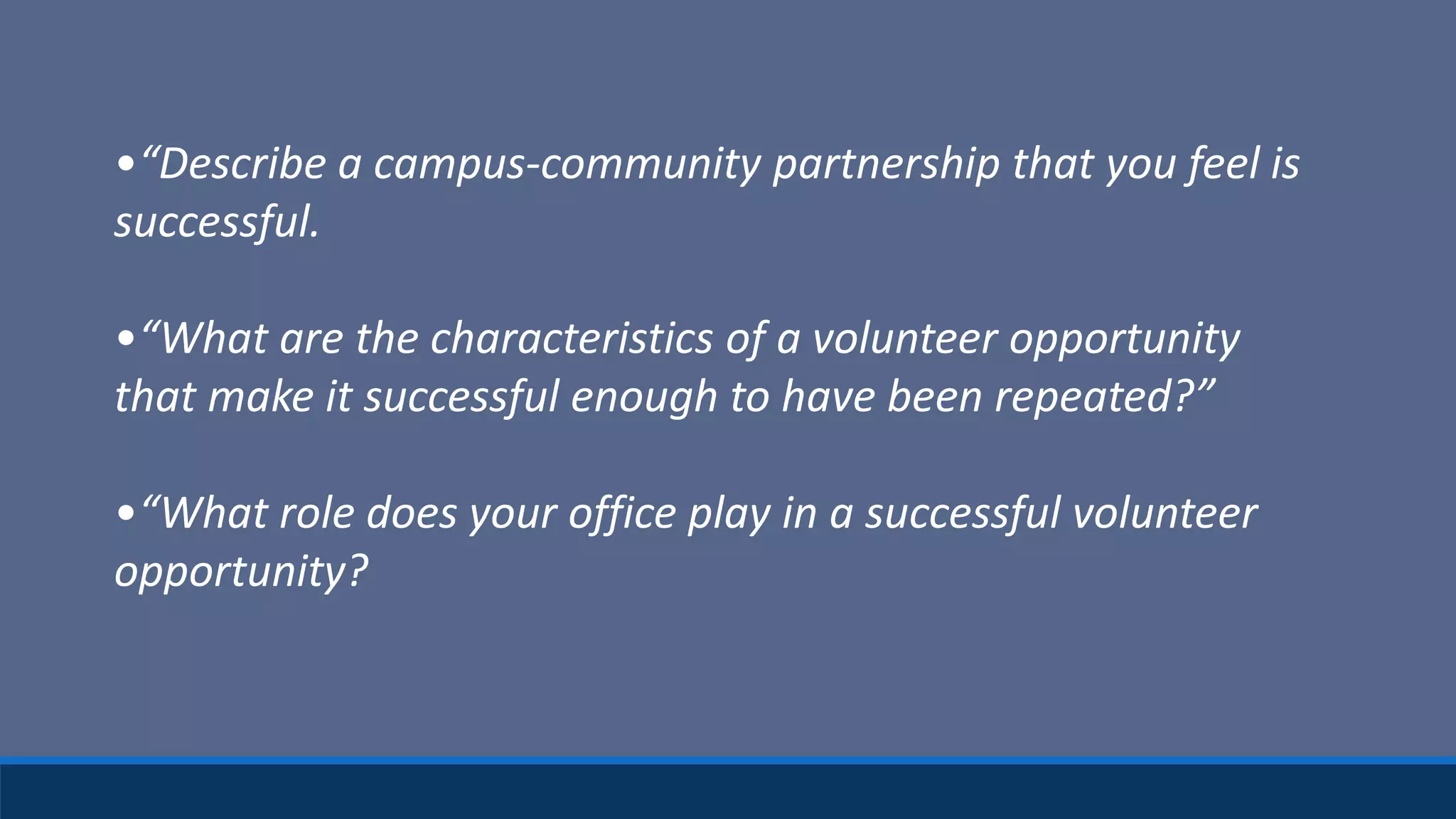 Community service for college students | PDF