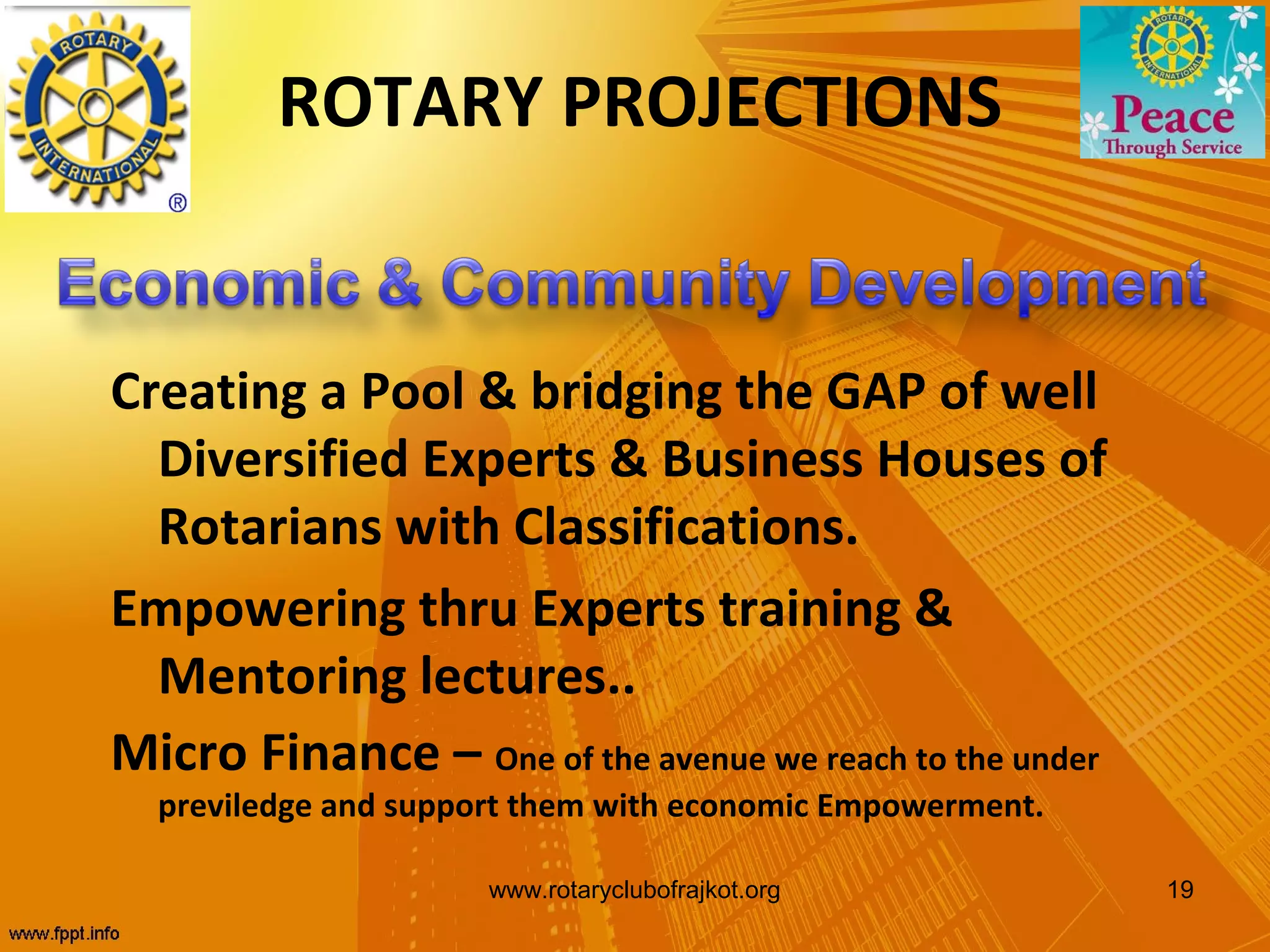 Community service projections Rotary 2012-13 | PPT