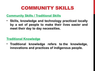 Community skills my ppt.pptxhehshsshshbssbbsbs | PPTX