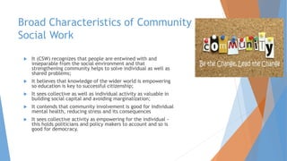 Community social work: what it is and why it matters | PPTX