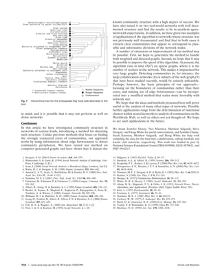 Community structure in social and biological structures | PDF