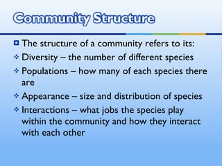 Community Structure Zoljargal | PPT | Environment | Science