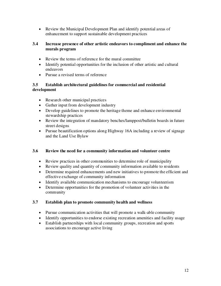 Community Sustainability Plan