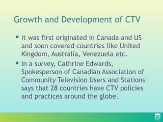 Community Television | PPTX