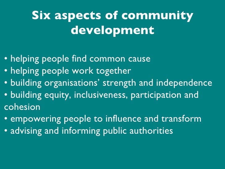 Community development - a different way to think about local economies