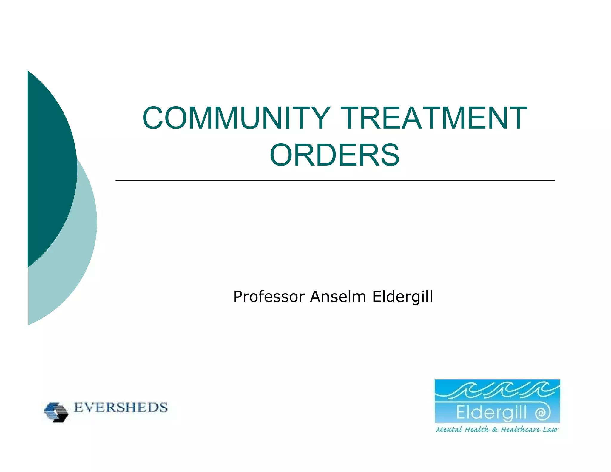 Community treatment orders | PDF