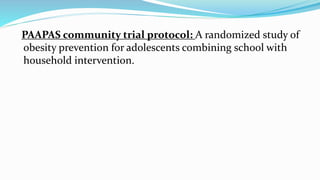 Community trial design | PPTX