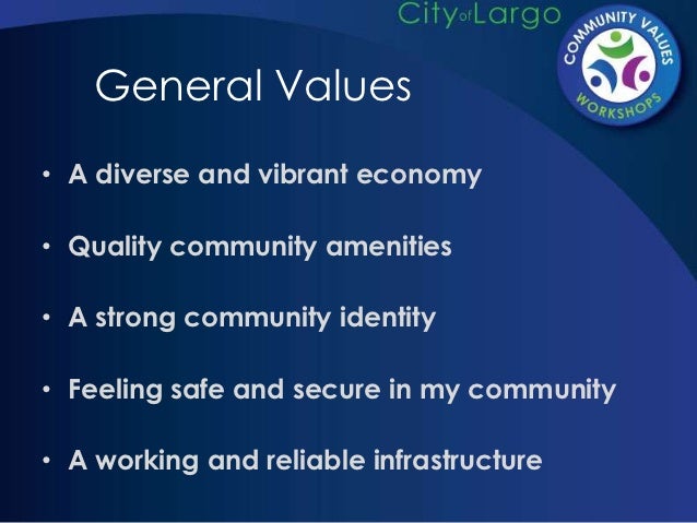 Community Values Workshop Presentation