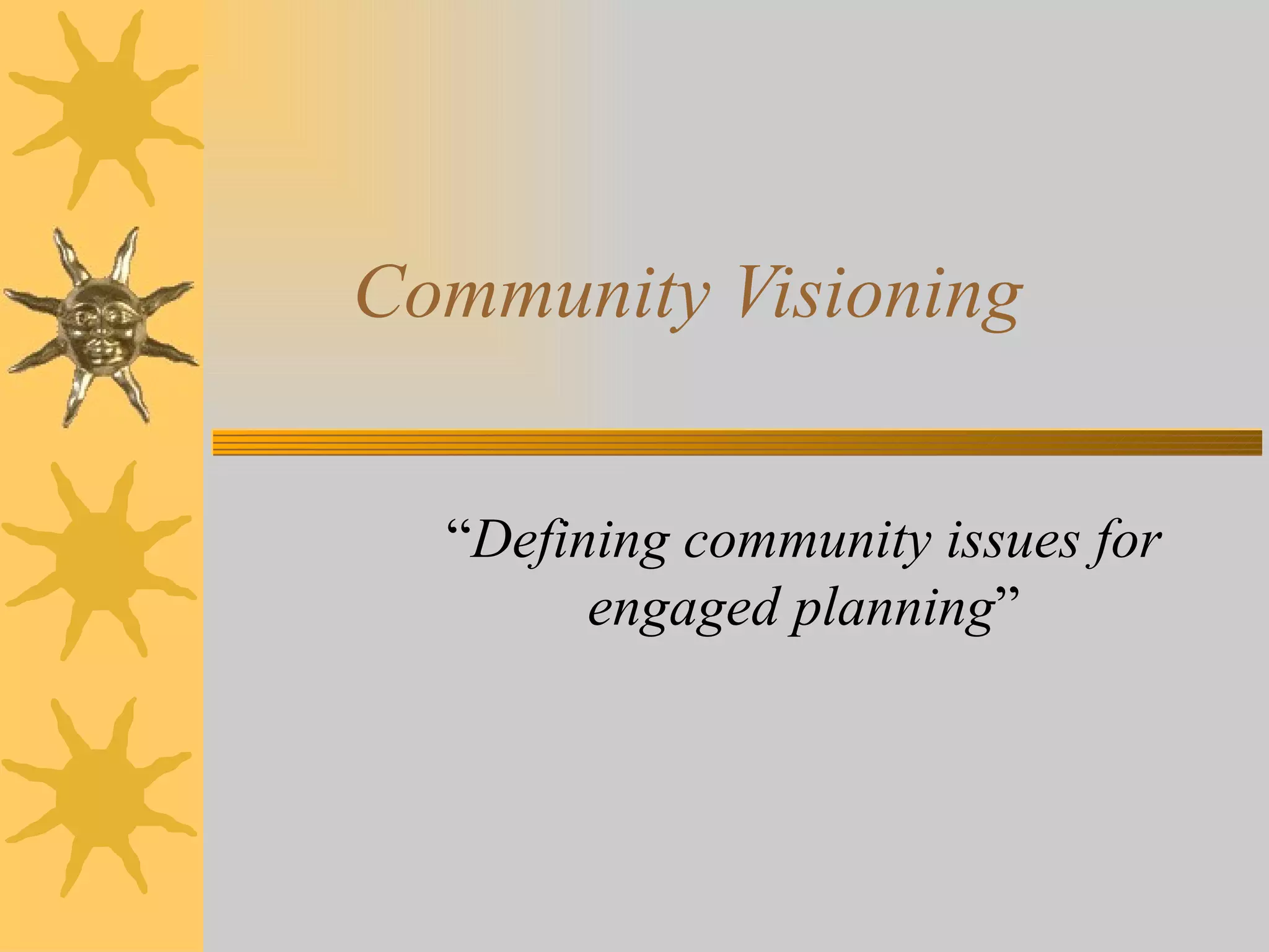 Community visioning | PPT