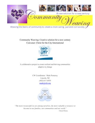 Community weaving e presentation-cfci | PDF