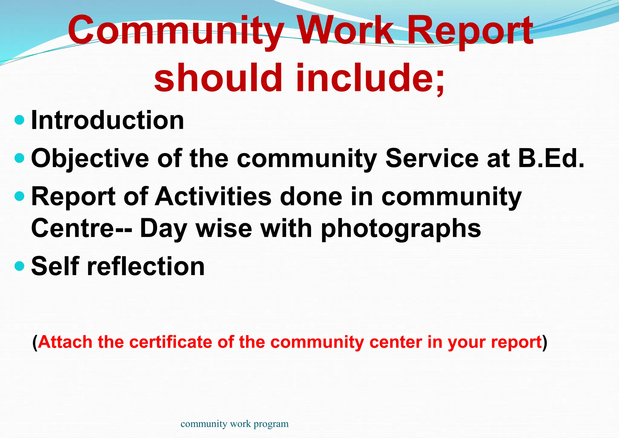 community work submission details SY BEd 2024.ppt