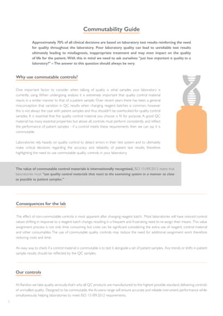 Improving Laboratory Performance Through QC - Commutability | PDF ...