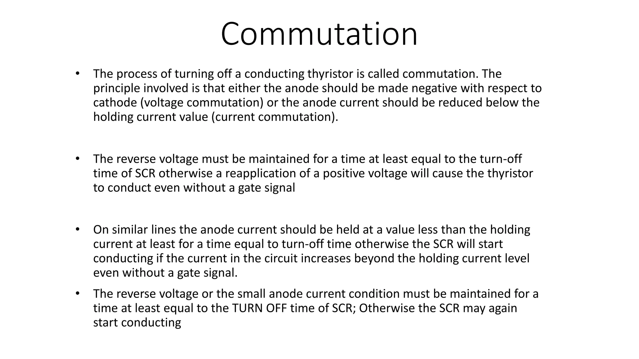 THYRISTOR COMMUTATION TECHNIQUES | PPT