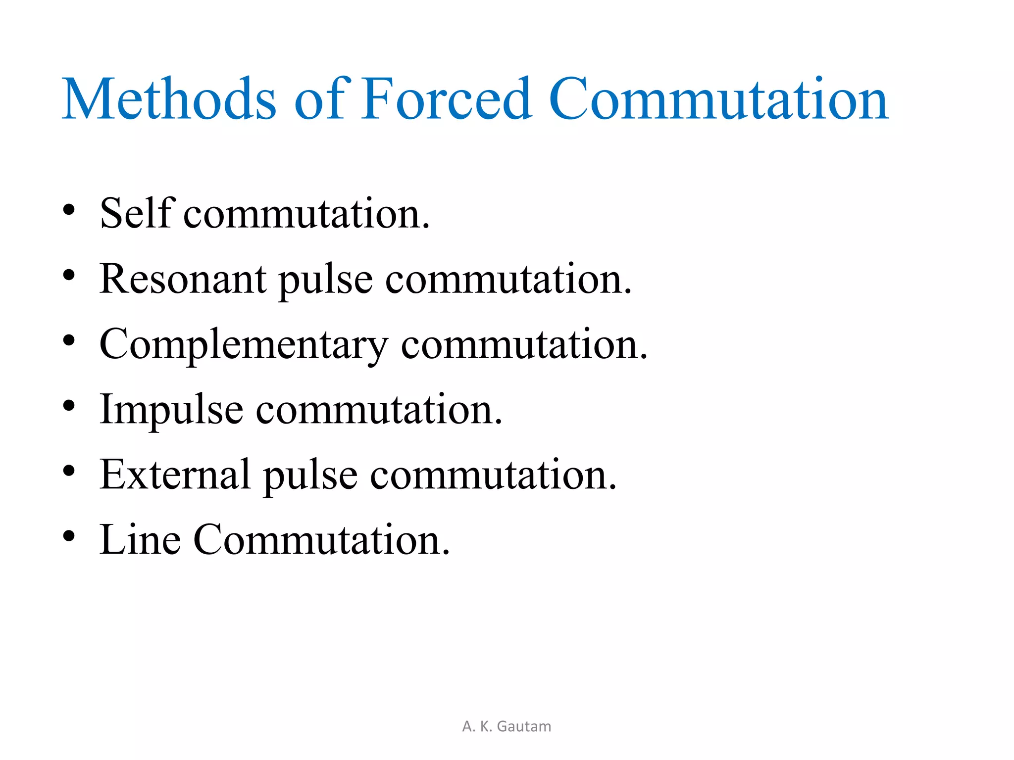 Commutation techniques in power electronics | PPT