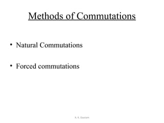 Commutation techniques in power electronics | PPT