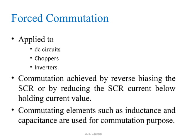 Commutation techniques in power electronics | PPT