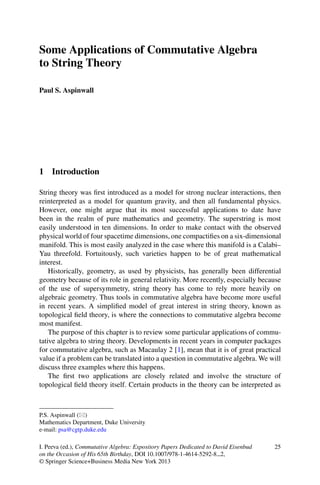 Commutative algebra | PDF