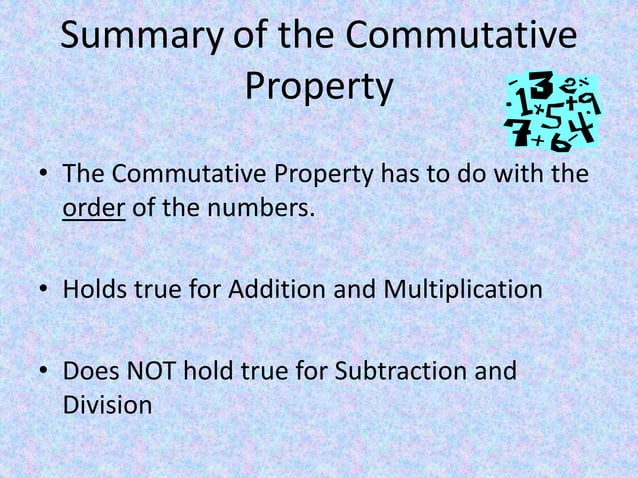 Commutative And Associative Properties | PPTX | Science