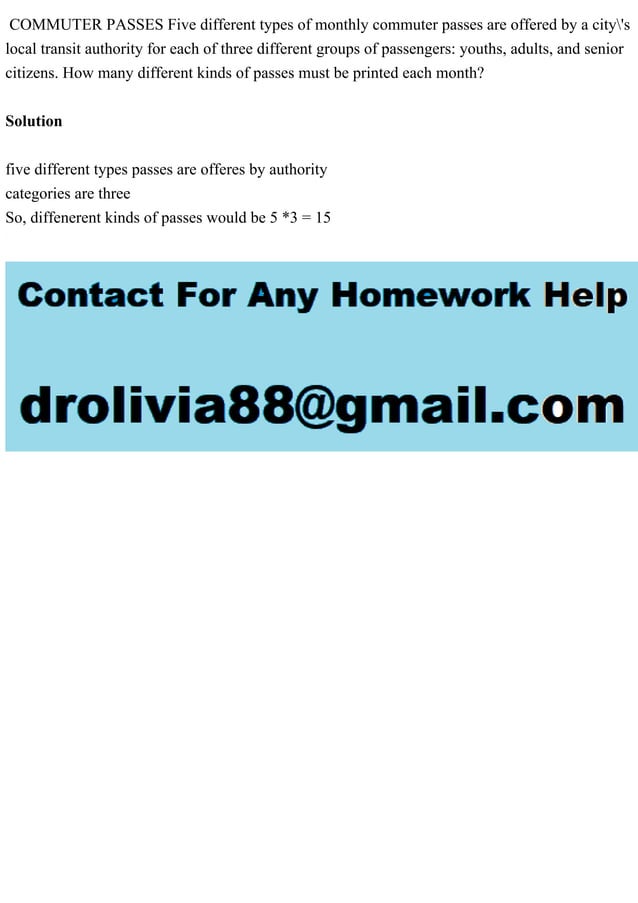 COMMUTER PASSES Five different types of monthly commuter passes are o.pdf