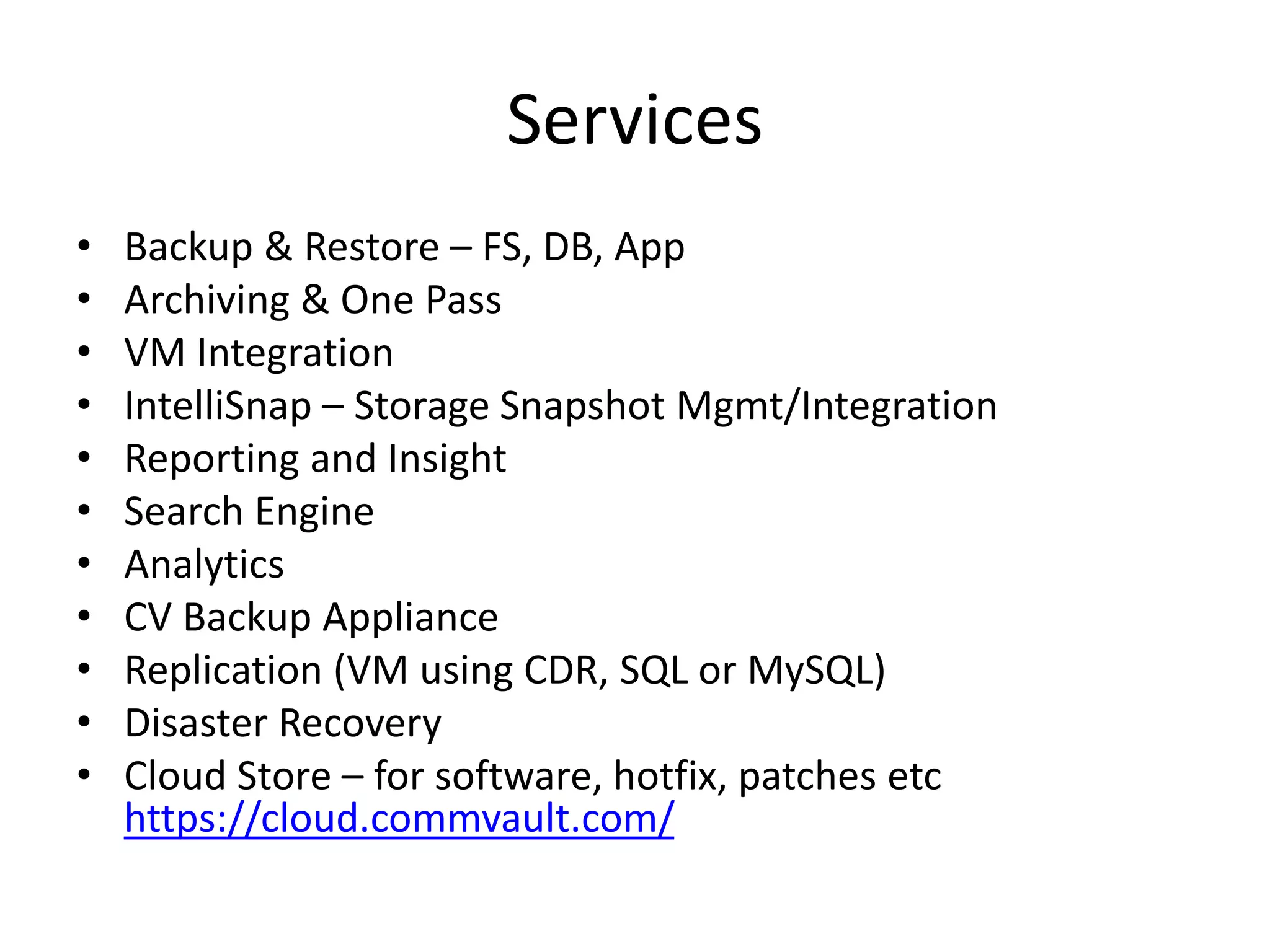 Commvault Presentation | PPTX