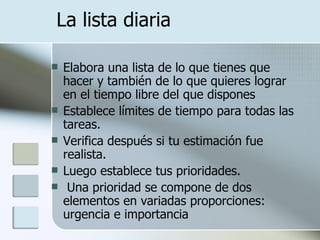 Como Manejar Mis Prioridades | PPT
