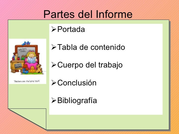 Partes De Un Informe – Chaingang Design