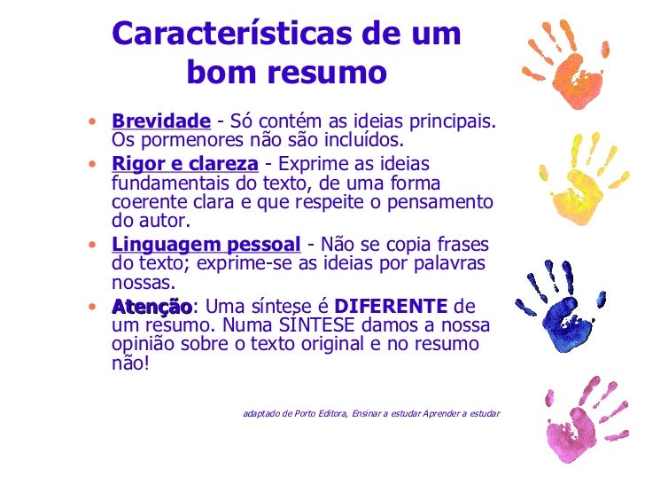 Como Se Faz Um Resumo