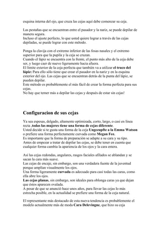 Como tener-cejas-perfectas | PDF