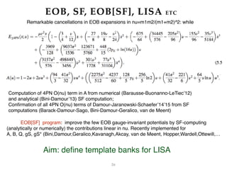 Gravitational Waves and Binary Systems (3) - Thibault Damour | PPT