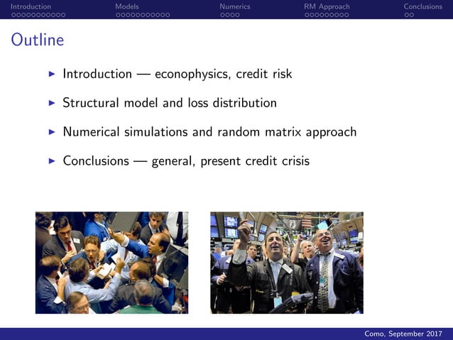 Econophysics VII: Credits and the Instability of the Financial System - Thomas Guhr | PPT