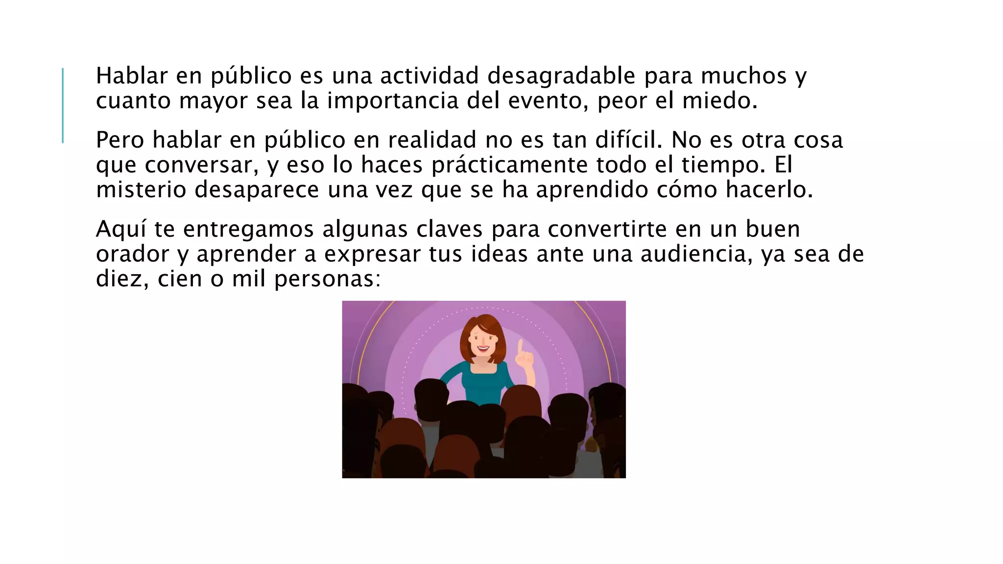 Como aprender a hablar en publico | PPT