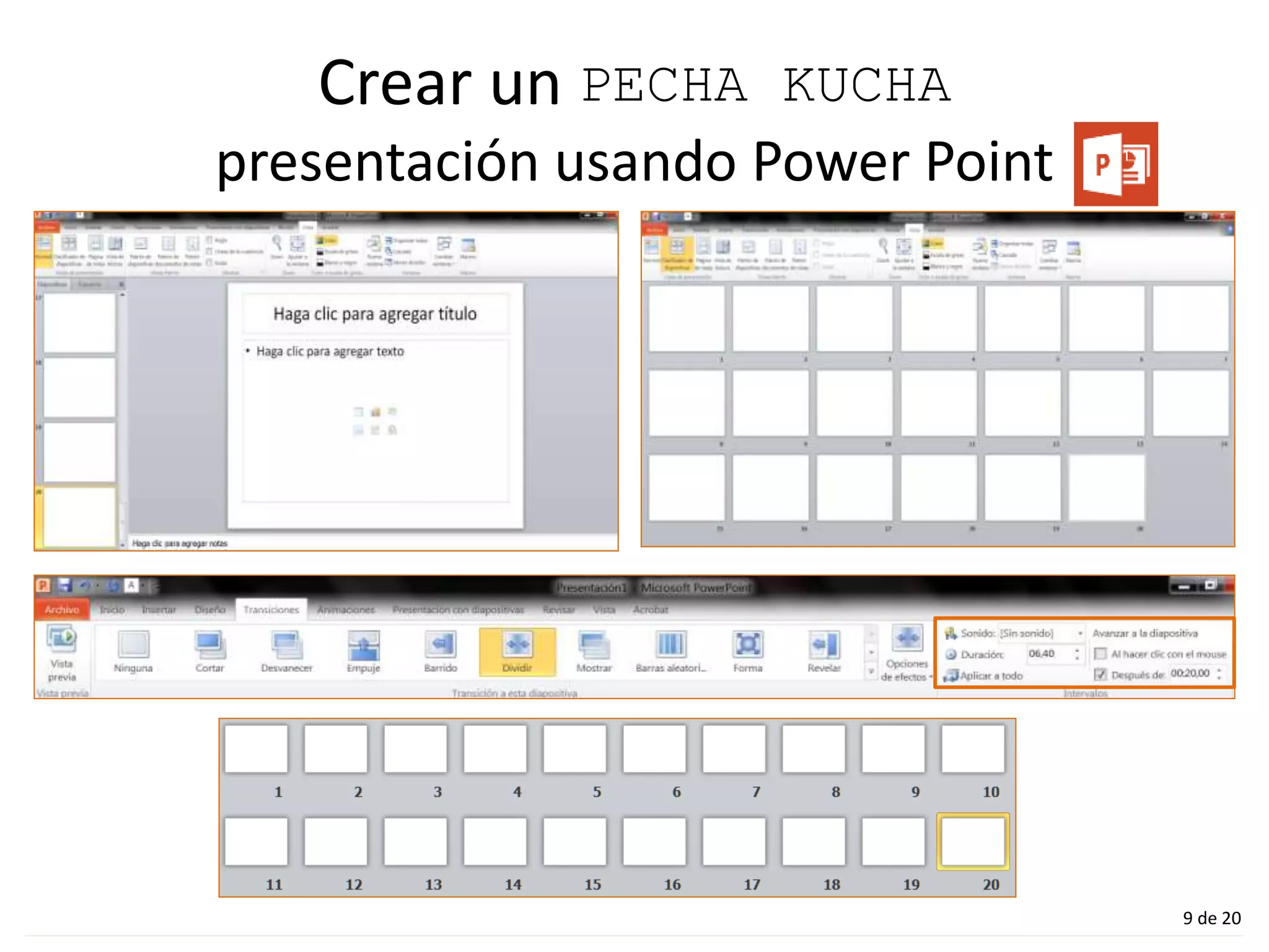 Cómo armar un pecha kucha. | PPTX